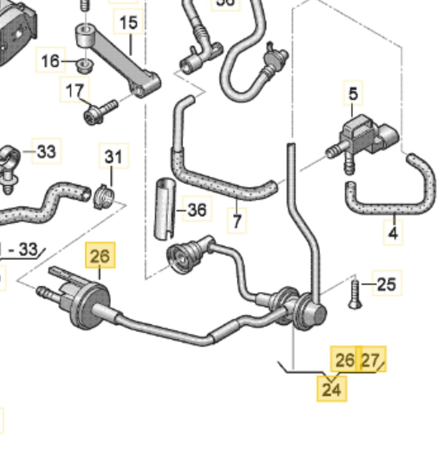 06J133781BT - Hose Set with Clips - Genuine Volkswagen– VAGPARTS Australia