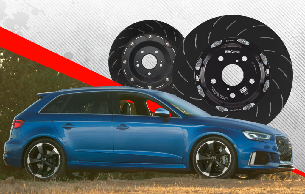 EBC SG2F037 - Audi RS3 8V Hatch 2 Piece Front Brake Rotors (Racing ...