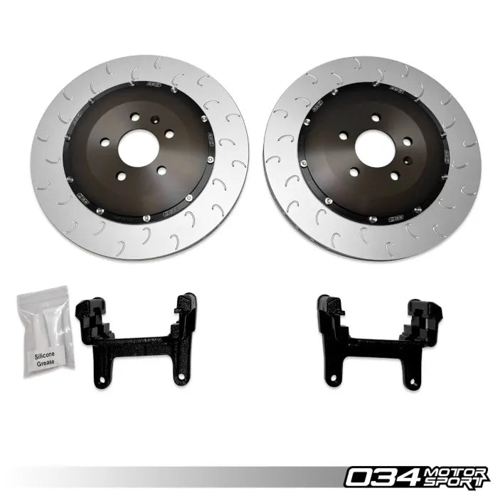 034 - 2-Piece Floating Rear Brake Rotor 370mm - Audi B9 A4/S4/A5/S5/Q5 ...