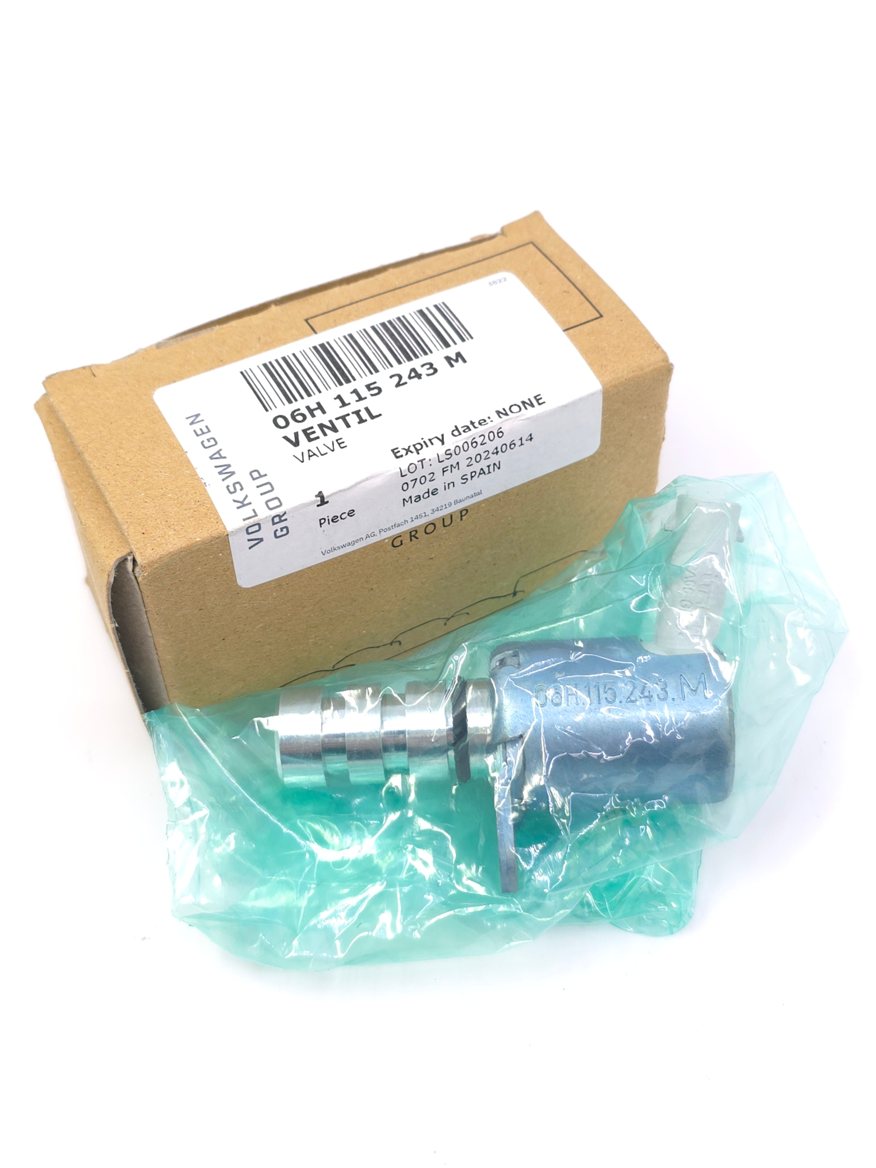 06H115243M - Valve - Genuine Volkswagen – VAGPARTS Australia