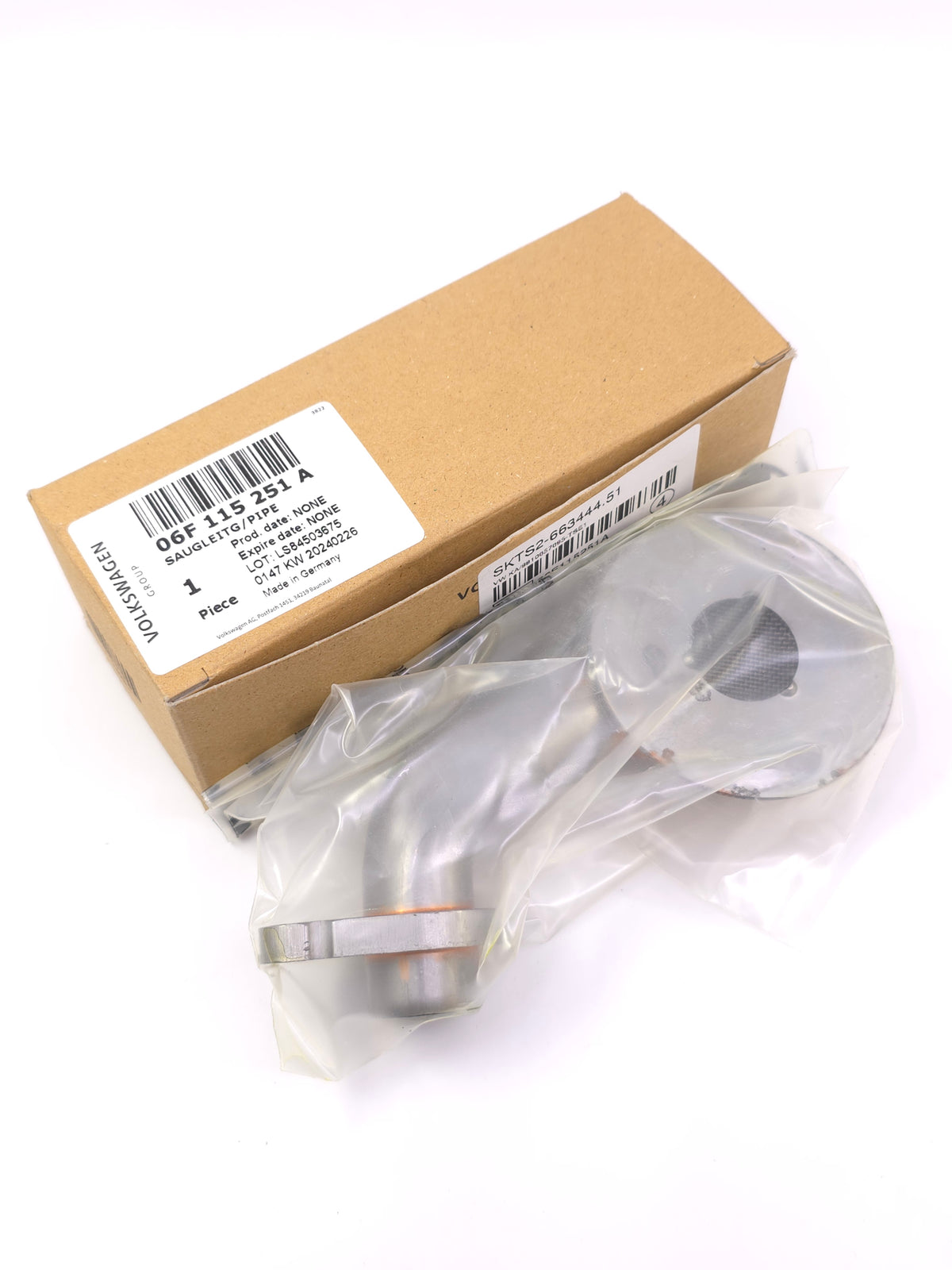 06F115251A - Engine Oil Pump Pickup Tube With Screen - Genuine Audi ...