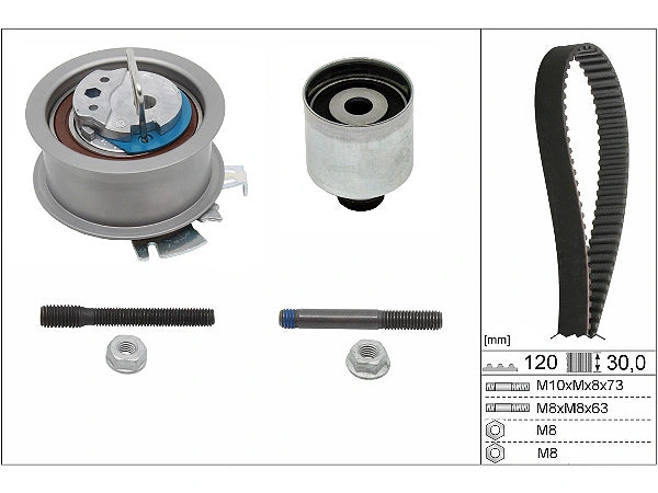 INA - Timing Belt Kit - AUDI A4 B6 (8E2) | A4 / S4 1.9 TDI AVF, AWX ...
