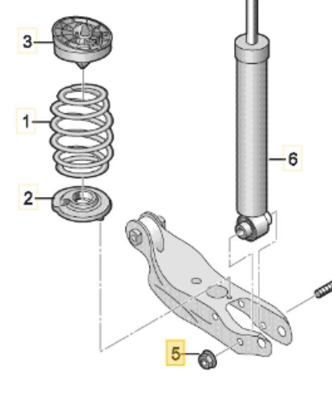 N10106403 - Hexagon Nut, Self-locking (M12x1.5) - Genuine Volkswagen ...