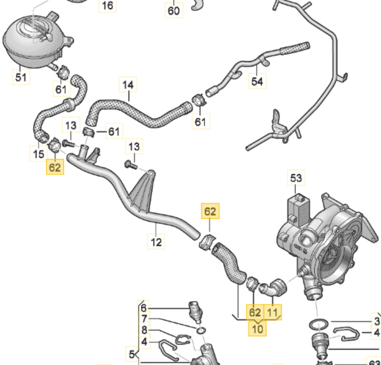 5Q0122058B - Coolant Hose with Quick Release Coupling – VAGPARTS Australia
