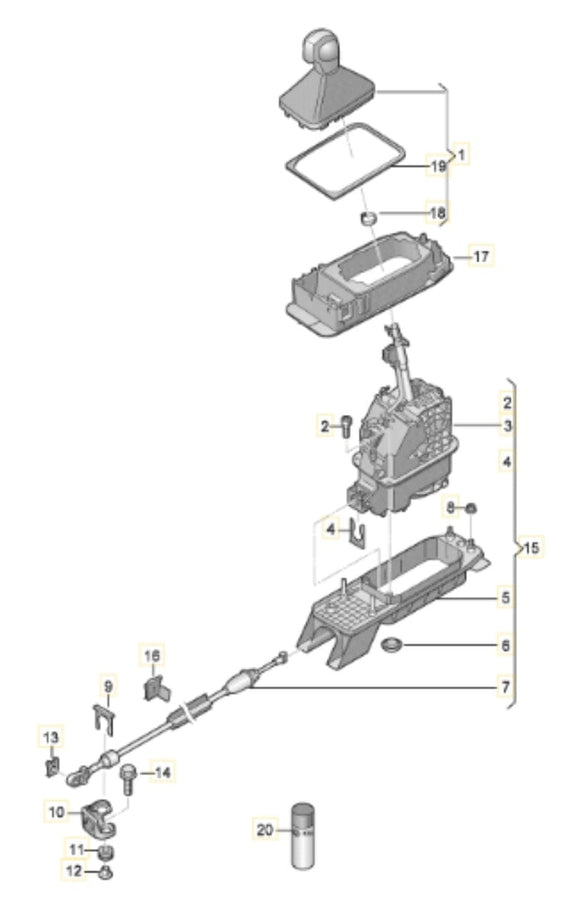 5Q0713128A - Gear Shifter Microswitch - Volkswagen Golf MK7 GTI/R ...