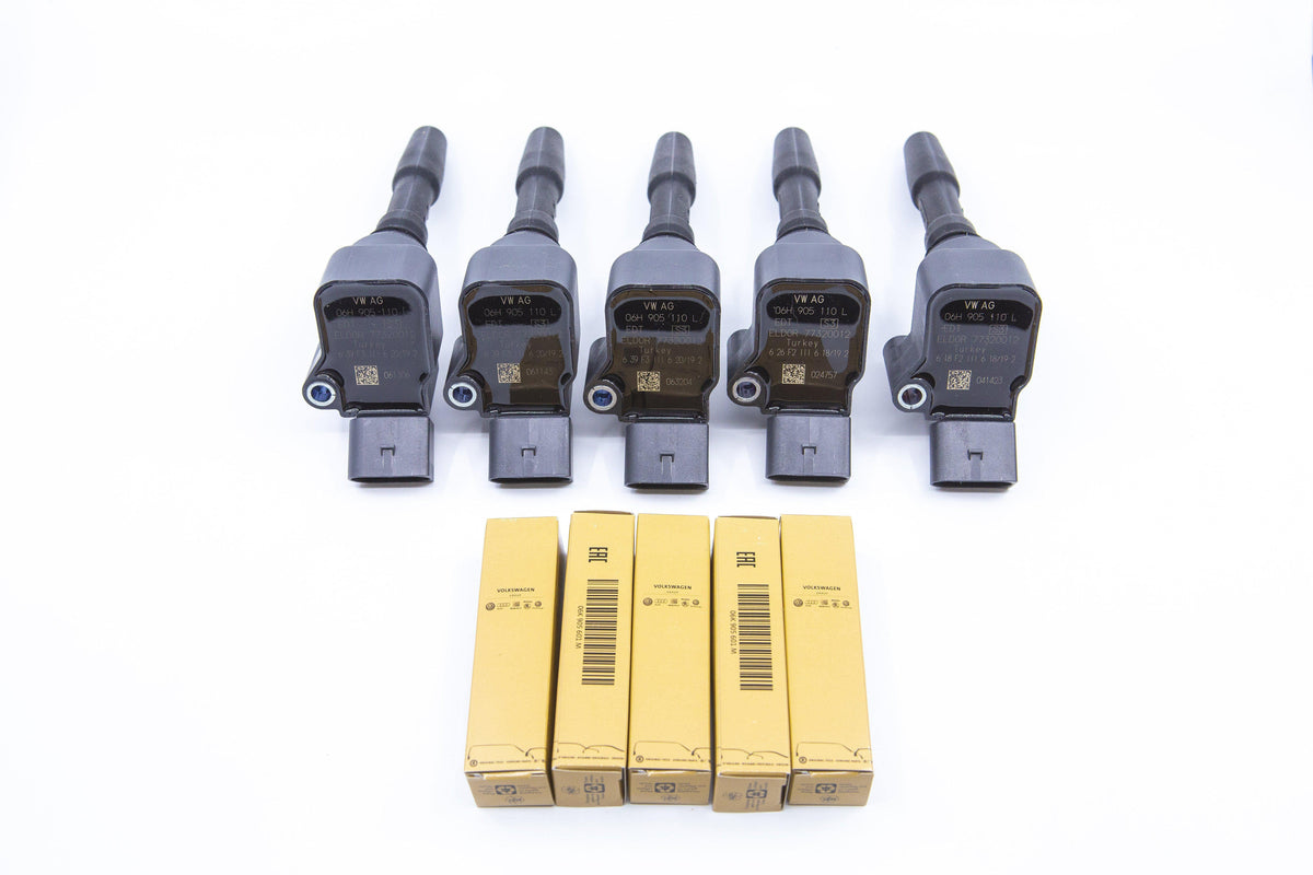 Audi RS3 FL Coil Pack Set & Spark Plugs (x5) - Genuine - OEM Parts ...