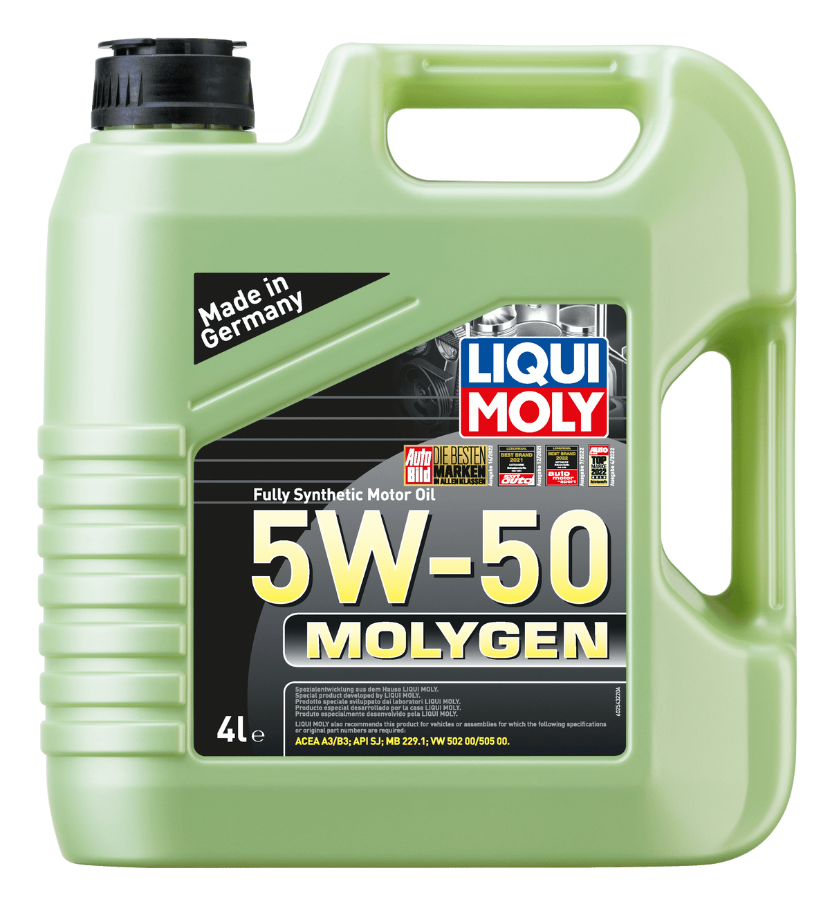 LIQUI MOLY - Molygen New Generation - 5W-50 (4L) - Engine Oil - Volksw ...