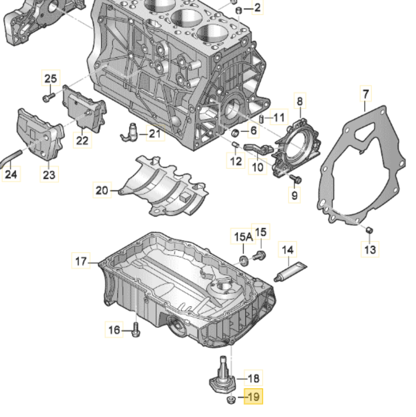 Hex. Nut with Washer - Genuine Audi/Volkswagen - N01508210 – VAGPARTS ...