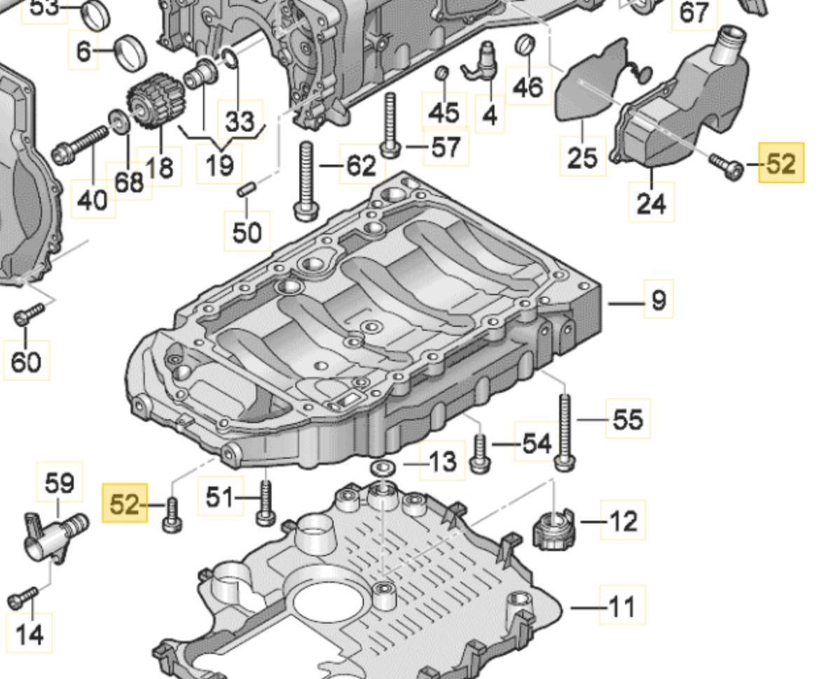 N10124304 - Oval Hexagon Socket Head Bolt - Audi B9, C8, 8R & Volkswag ...