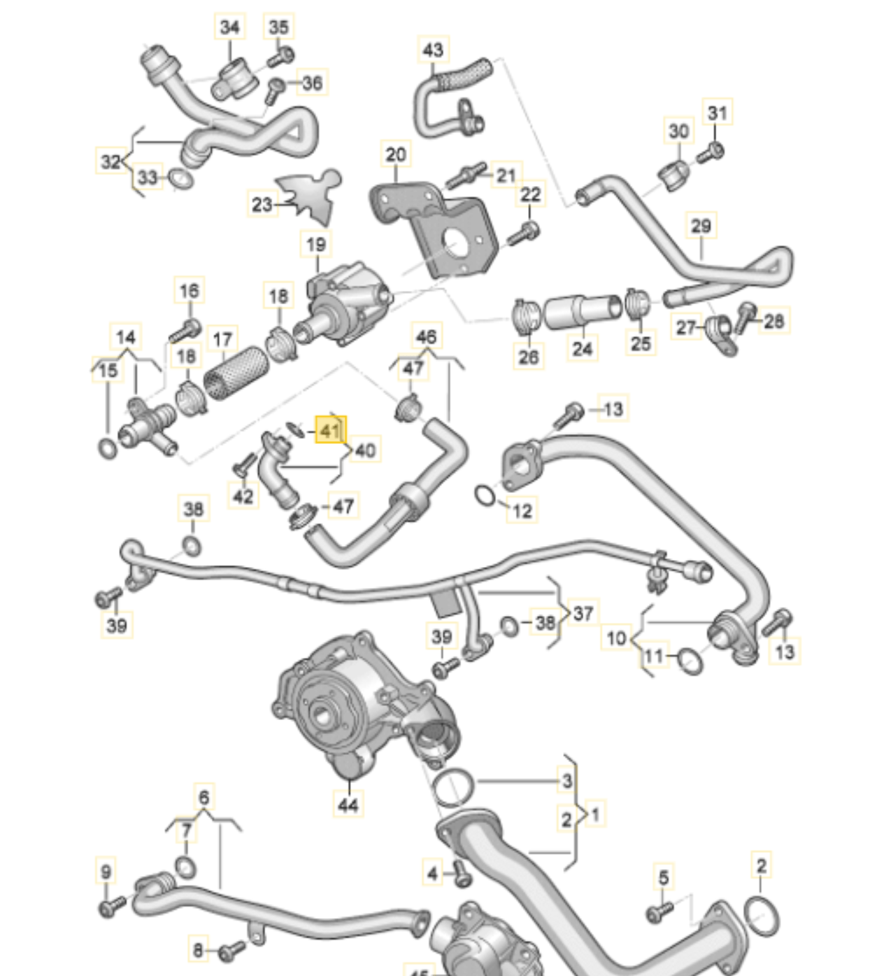 WHT001011A - Coolant Pipe o-ring - Audi B7 & C7 S4/S6/S7 4.0T ...