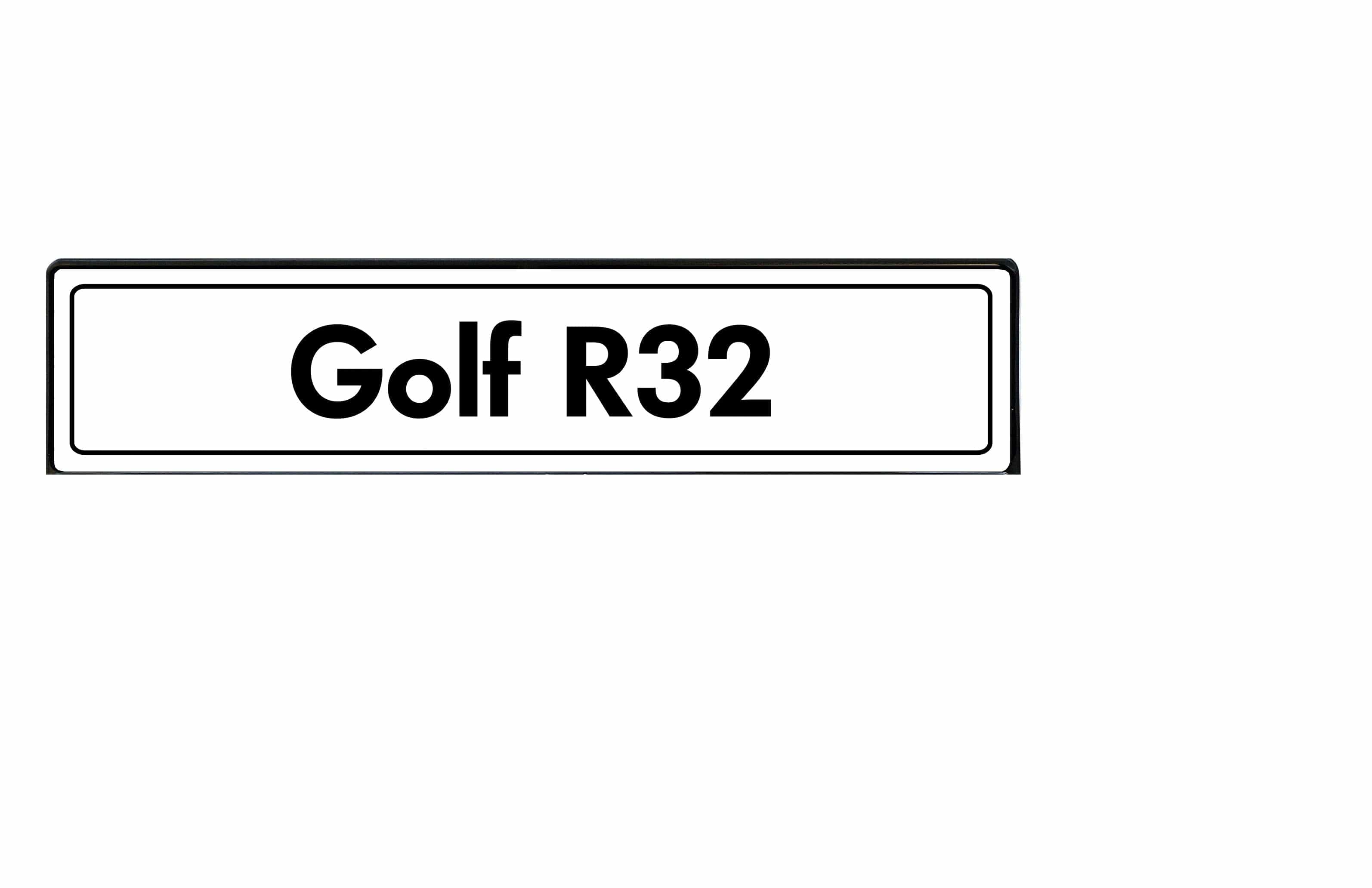 ZCP905030 - Golf R32 Number Plate – VAGPARTS Australia